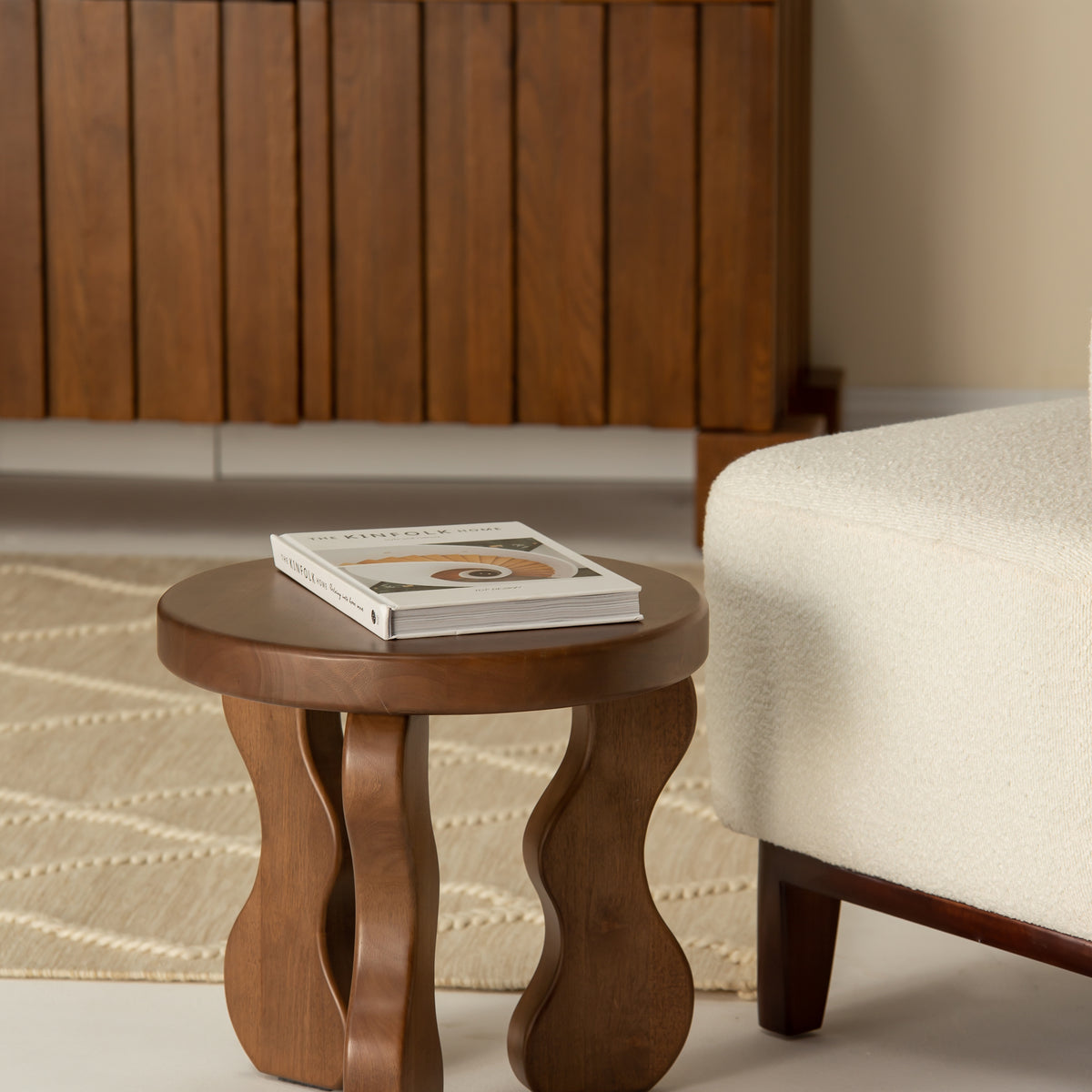 Nala Dark Wood Side Table – Homekode