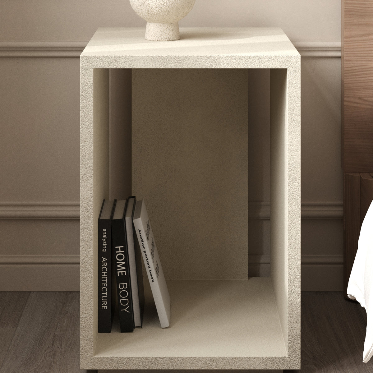 Curate a Calm Home With the Corvin Light Beige Side Table – Homekode