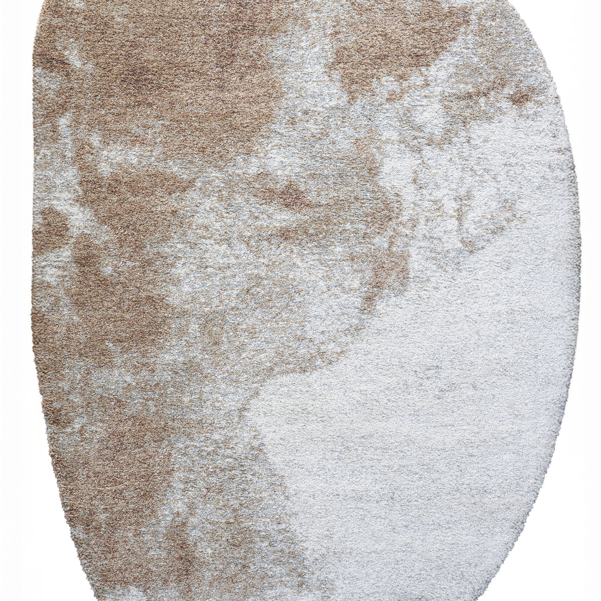 Ivalo Natural Oval Rug | Modern Beige & Cream Textured Area Rug UAE ...