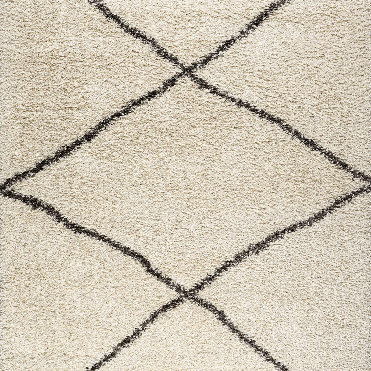 Aksinia Geometric Rug Black Diamond Moroccan Style Floor Art – Homekode
