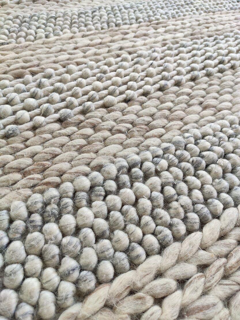 Fusion Pathway - Natural Cream & Grey Woven Rug (200x80 CM) - Homekode