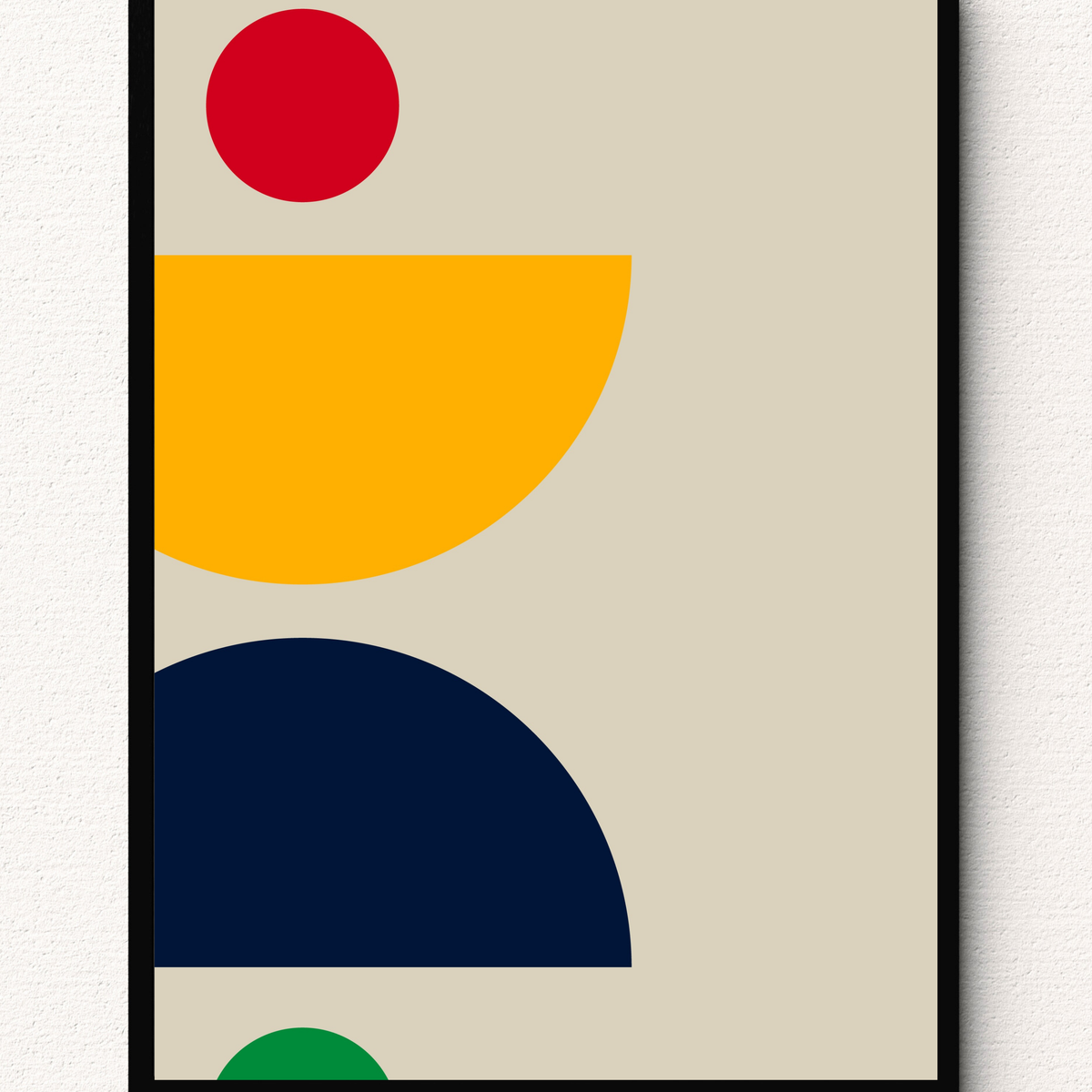 Balanced Shapes Wall Art – Modern Geometric Abstract Print Décor – Homekode