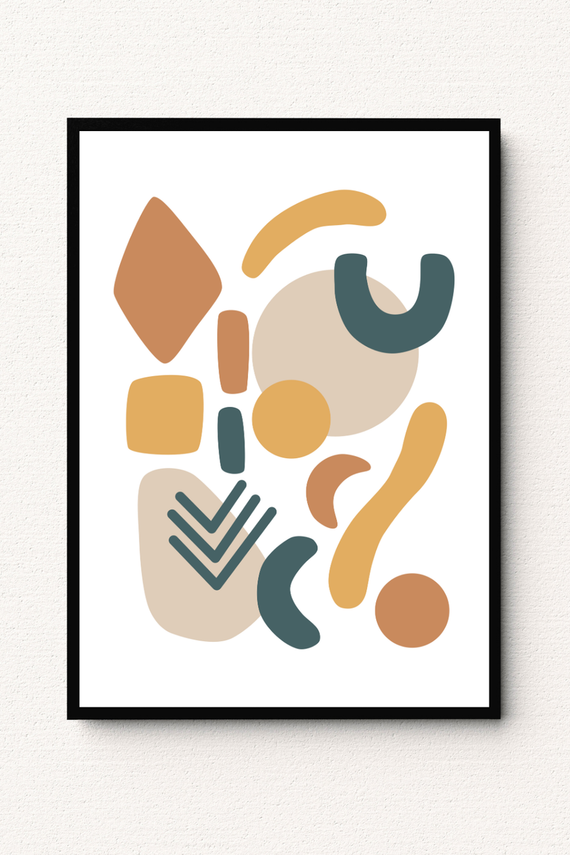 Balanced Elements Wall Art | Modern Abstract Geometric Decor – Homekode