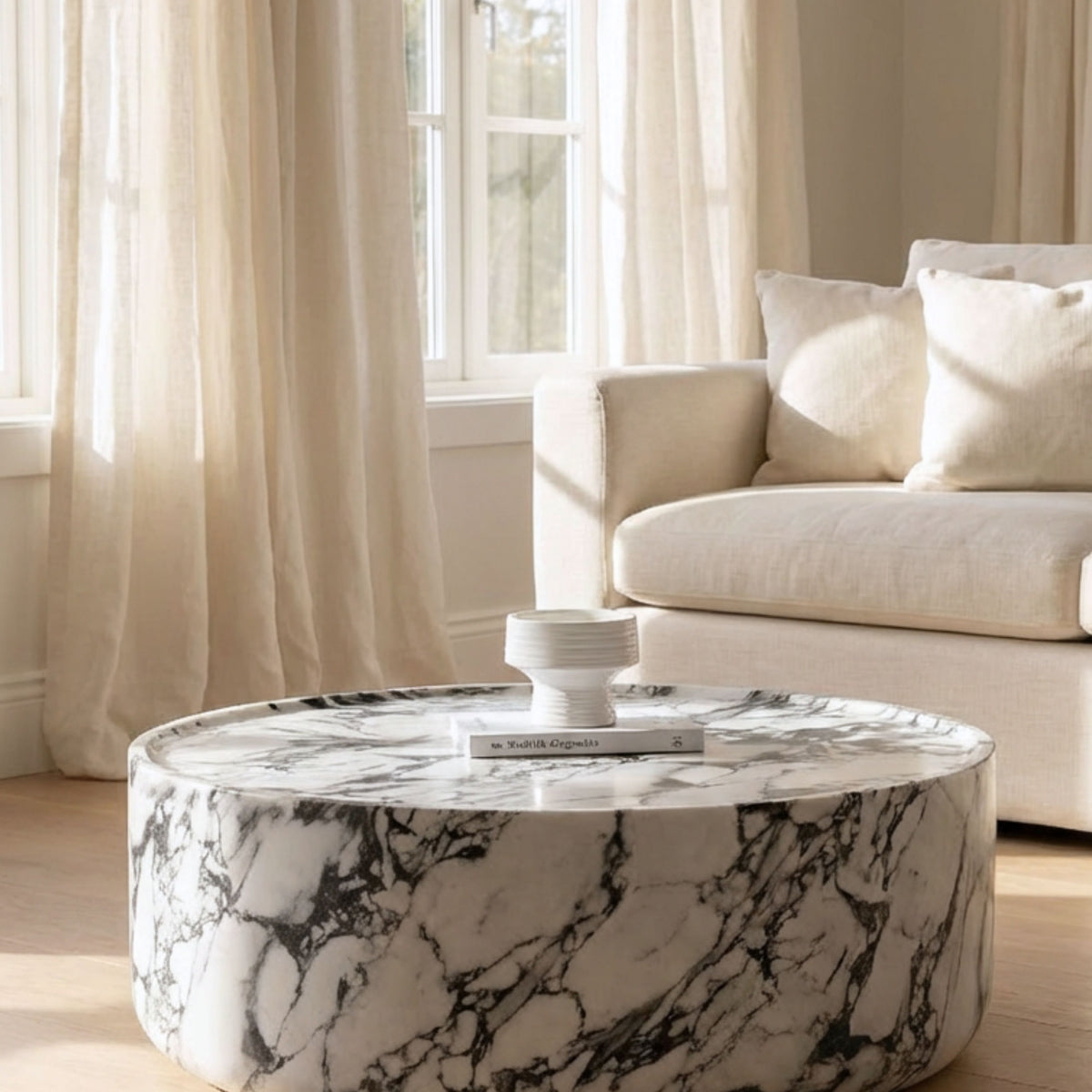 Elevate Your Space with the Alto Viola Calacatta Finish Concrete Coffee ...