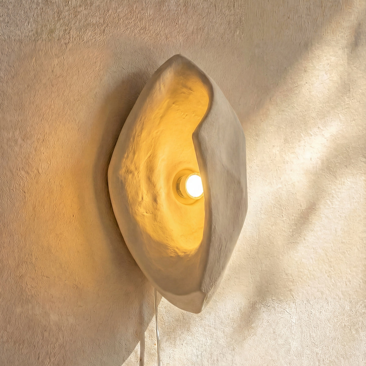 Concha Wall Light – Sculptural Organic Wall Sconce with Soft Glow ...