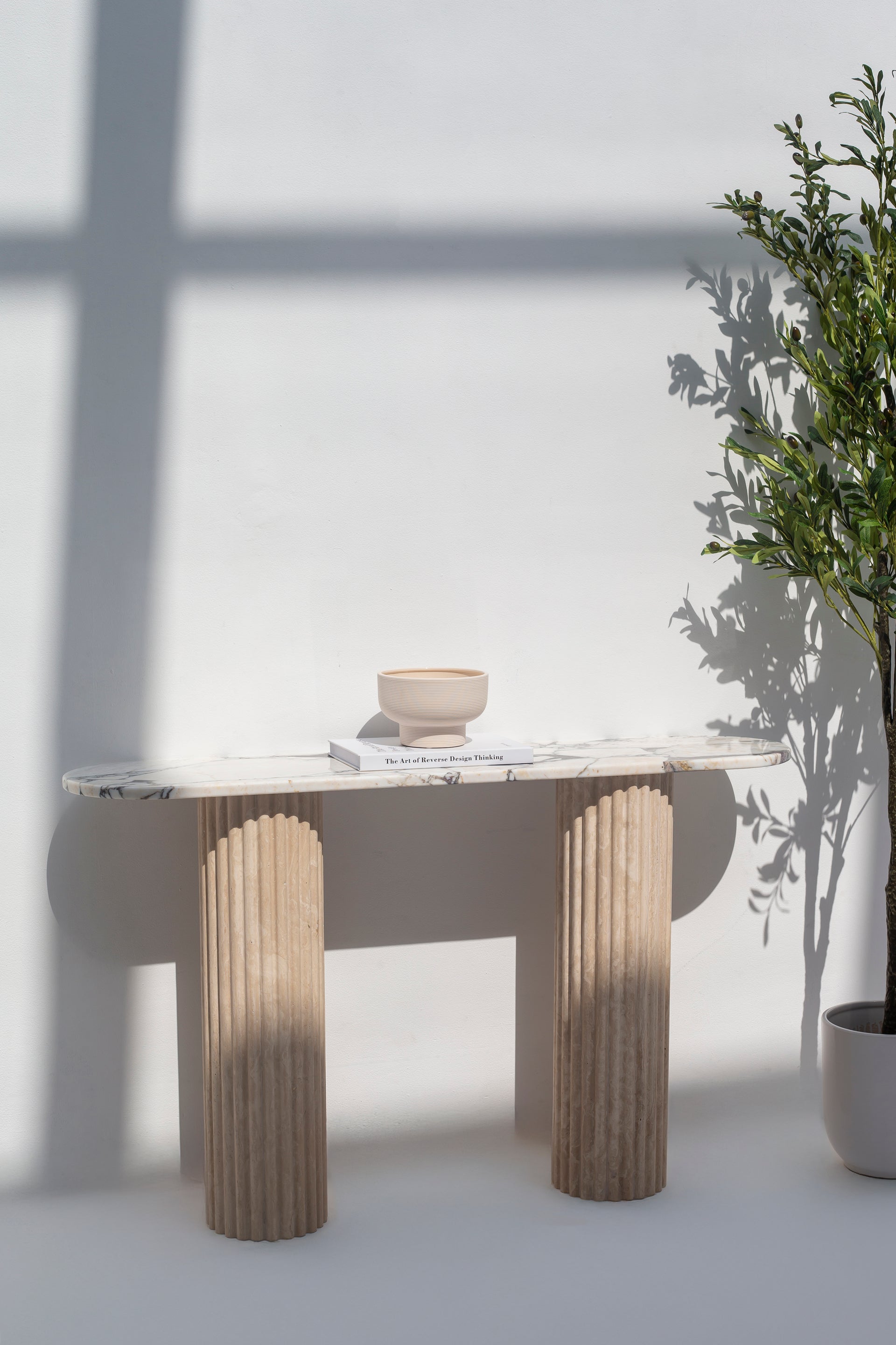 Diletta Viola Marble Top Console Table – Homekode