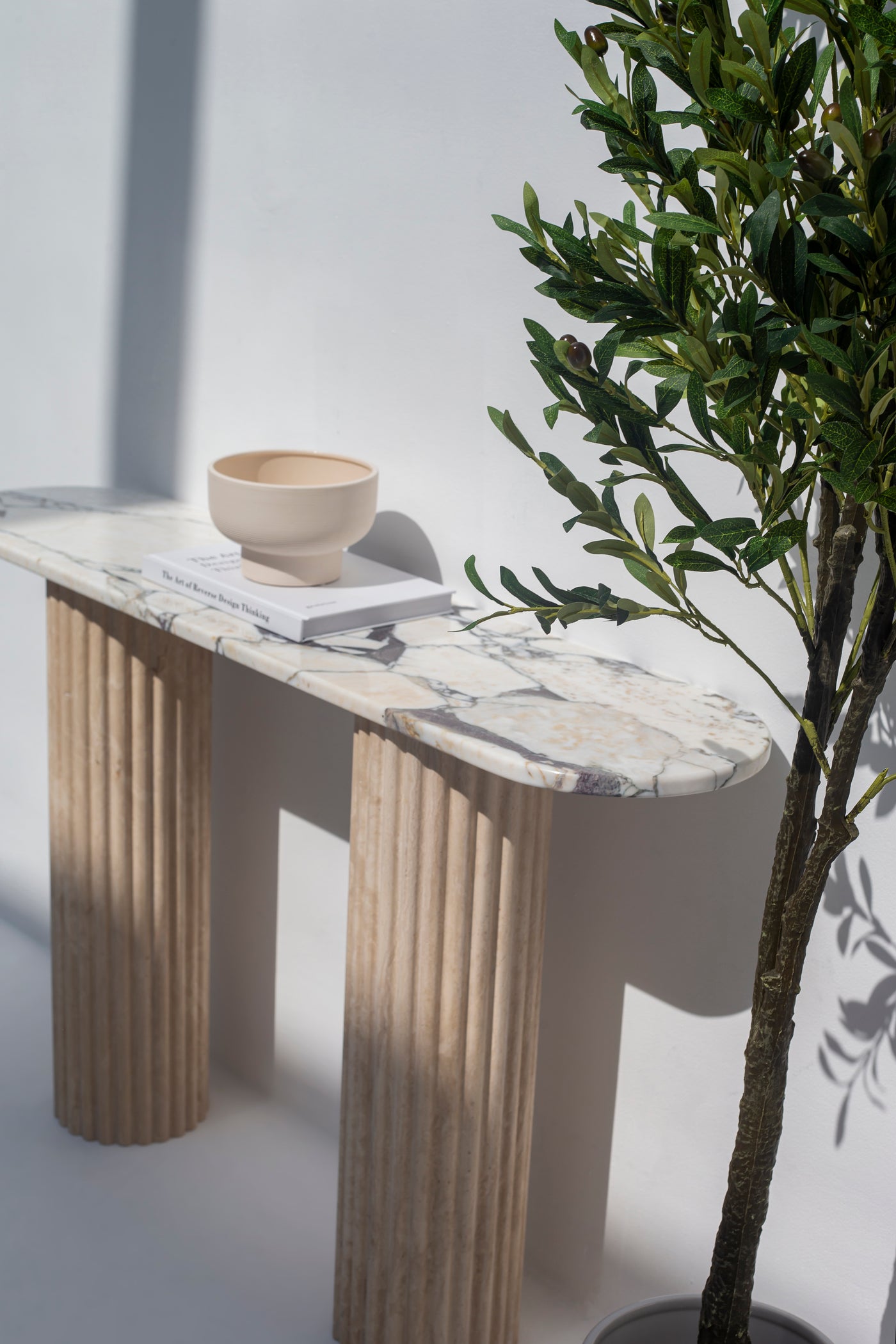 Diletta Viola Marble Top Console Table – Homekode