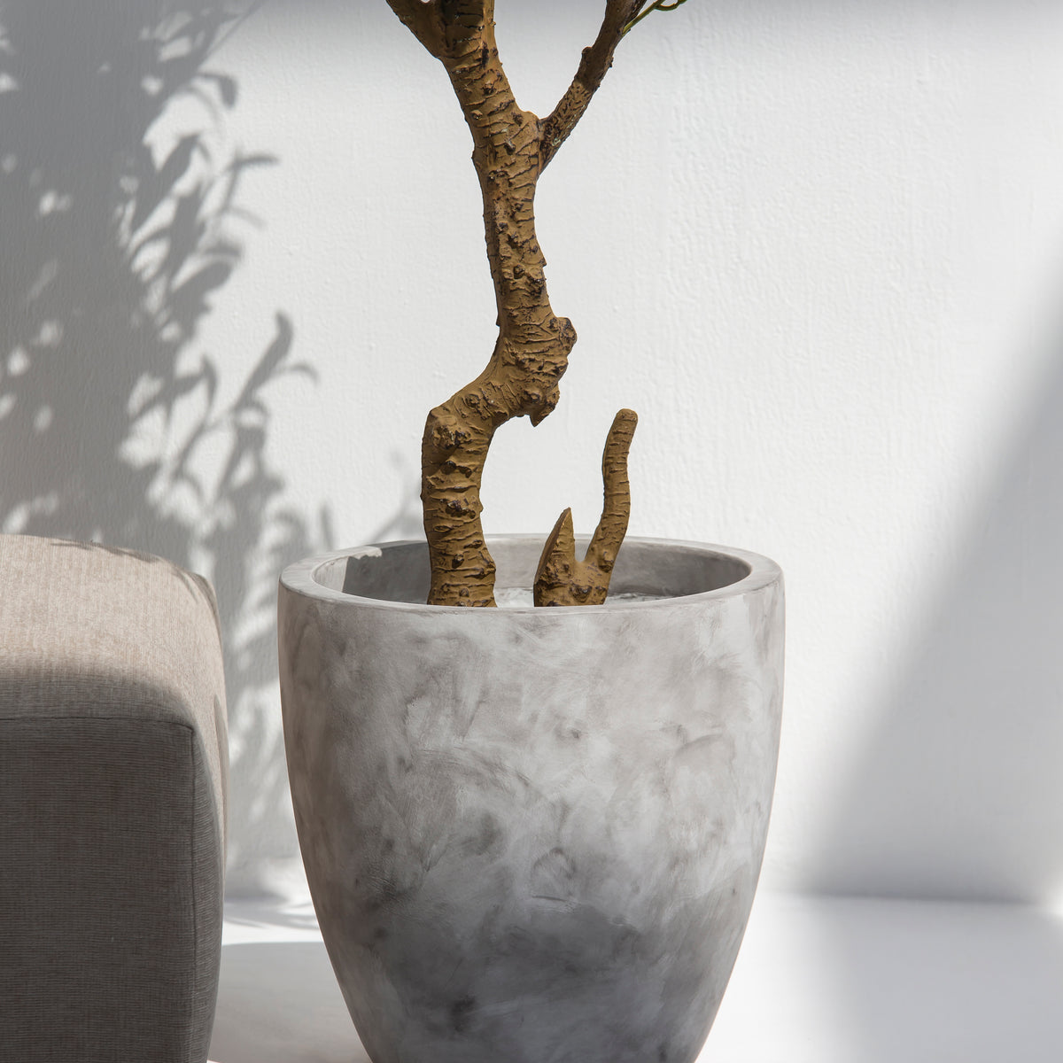 Vita Smoky Gray Concrete Pot (3 Sizes) – Homekode