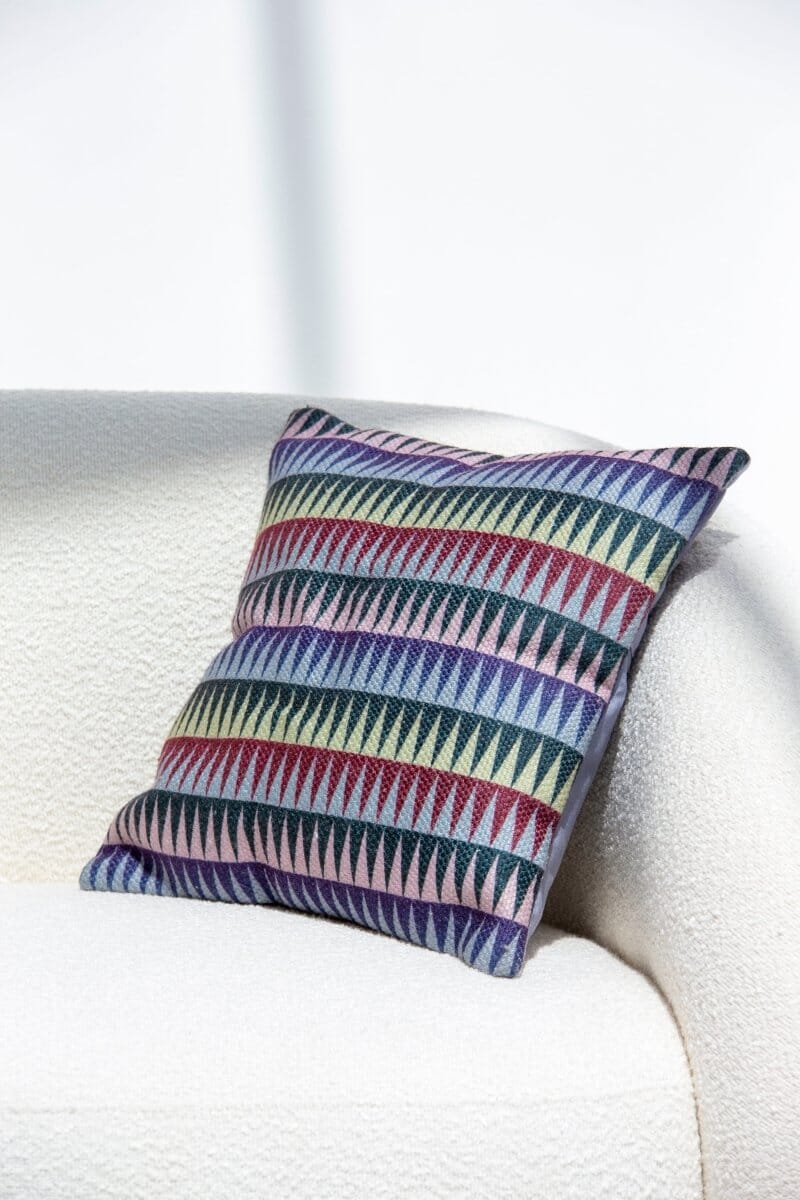 Triangular Multi-Colored Cushion Cover — Contemporary Accent for ...