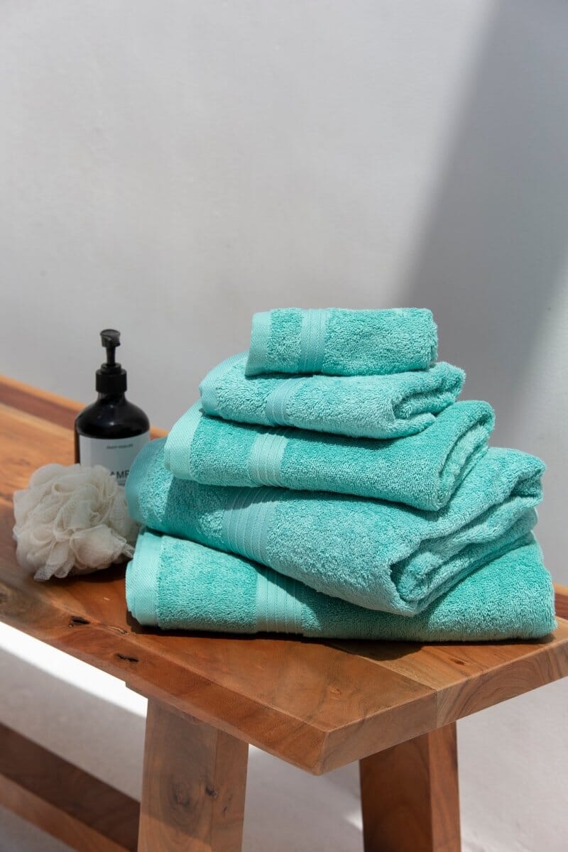 Turquoise Blue Classic Luxury Hotel Towels Soft Absorbent Cotton – Homekode