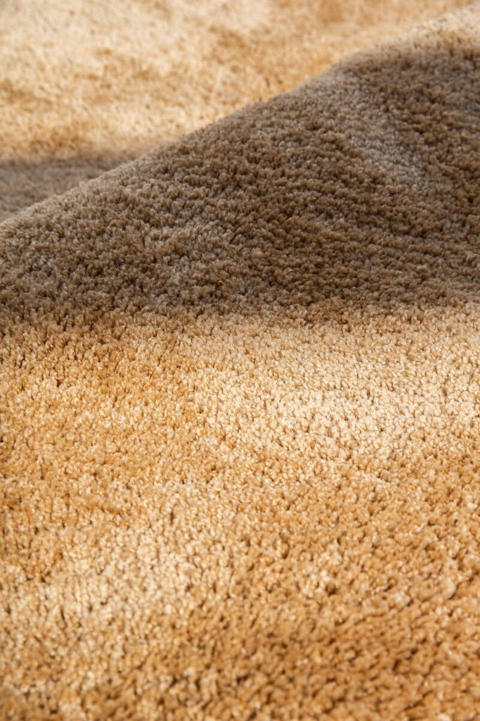 Golden Brown Fluffy Shaggy Rug (2 Sizes) - Homekode