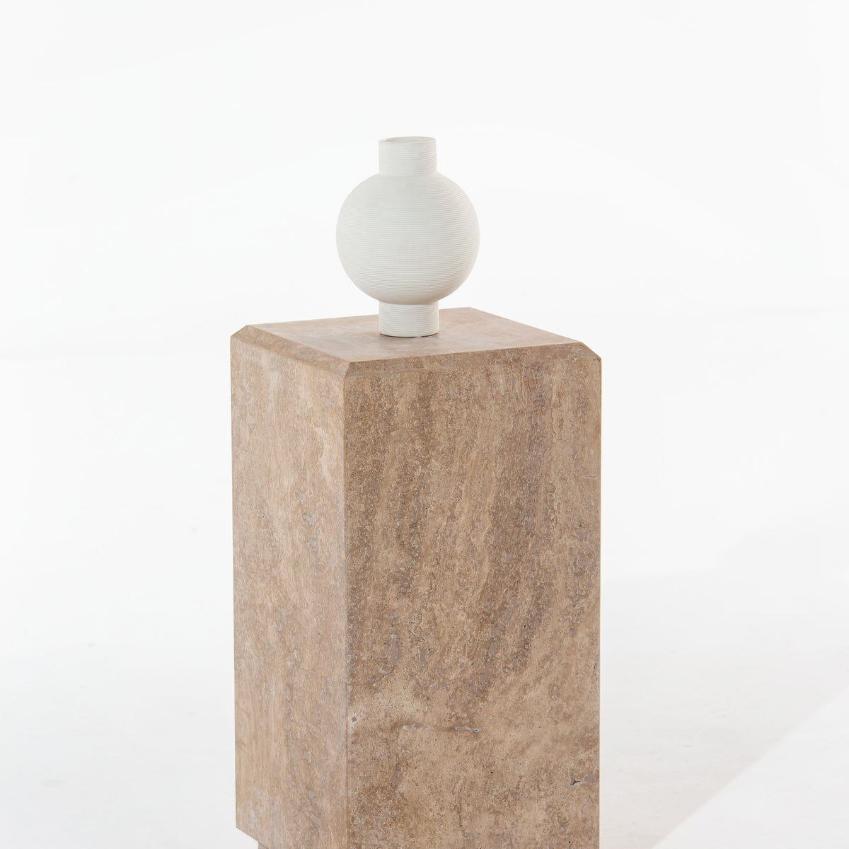 Fayra Modern Geometric Plinth – Sculptural Display Pedestal | Homekode
