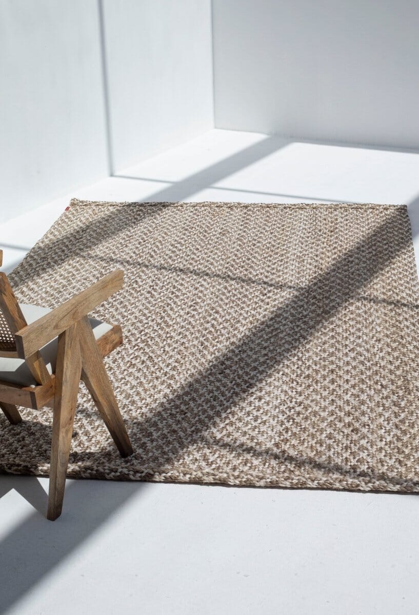Urban Maze - Criss Cross Brown Crochet Jute Rug (200x300 CM) - Homekode