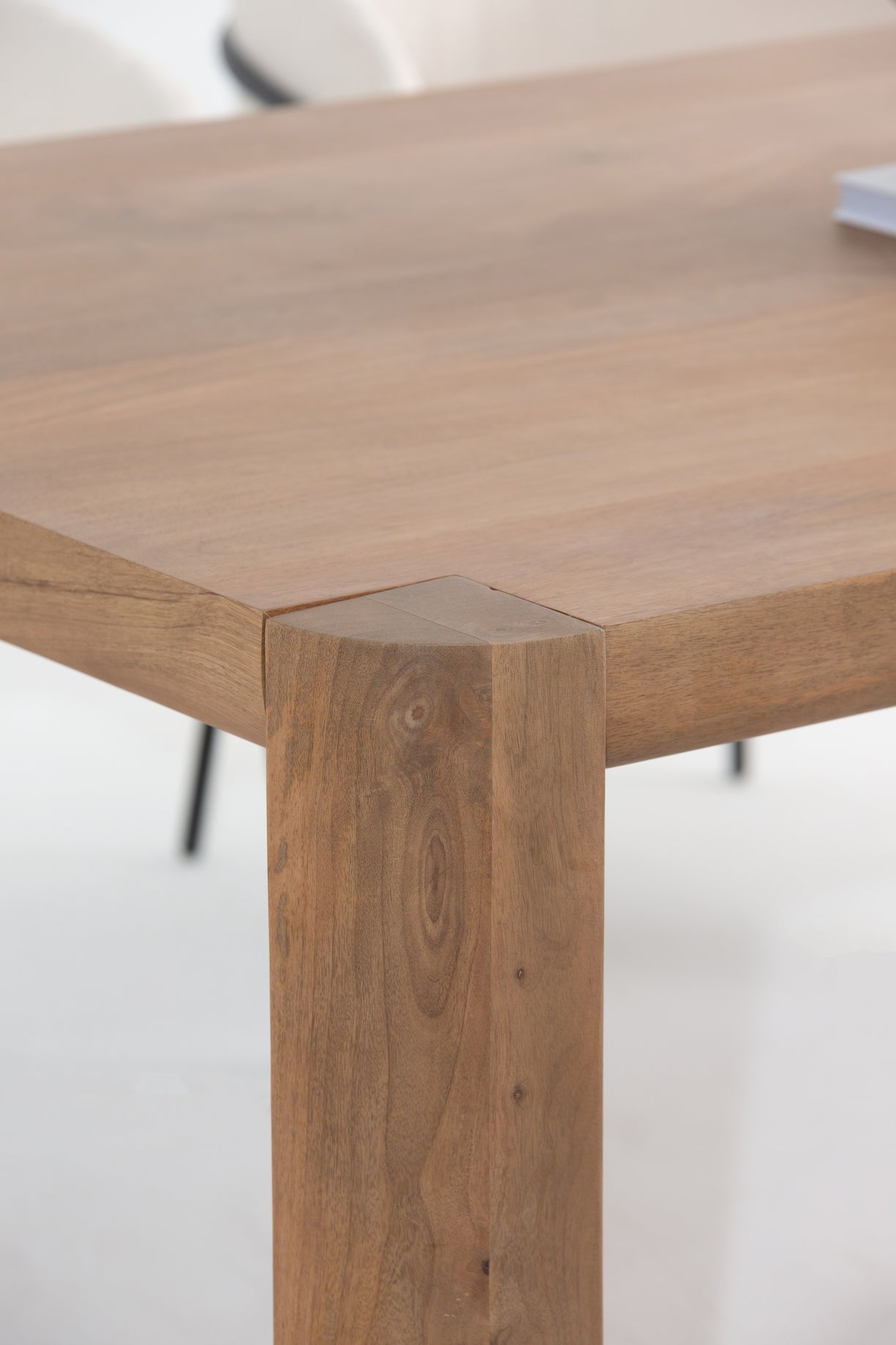 Mavina Solid Wooden Dining Table – Modern Rectangular Minimalist Style ...