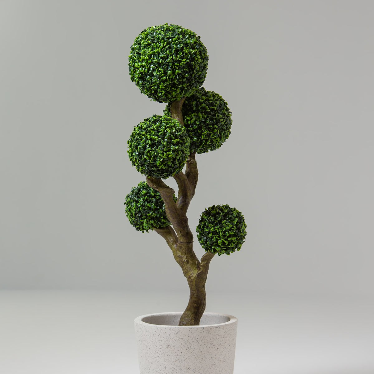 Artificial Boxwood Ball Bonsai — Decorative Accent for Contemporary ...