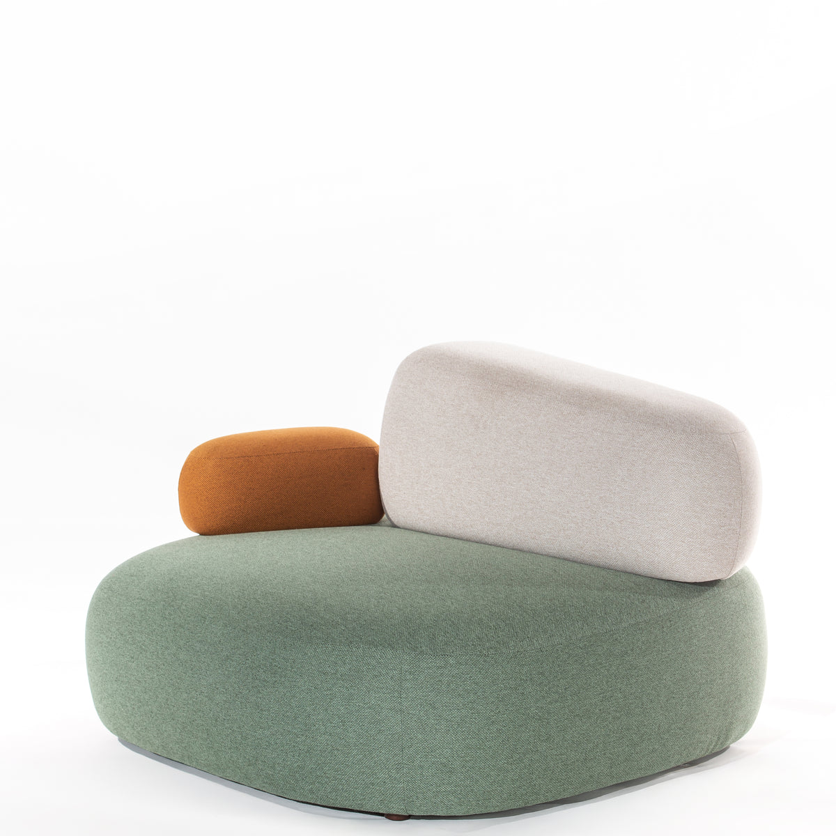 Branka Sage Ember Sofa Chair | Modern Colorblock Lounge Seating – Homekode