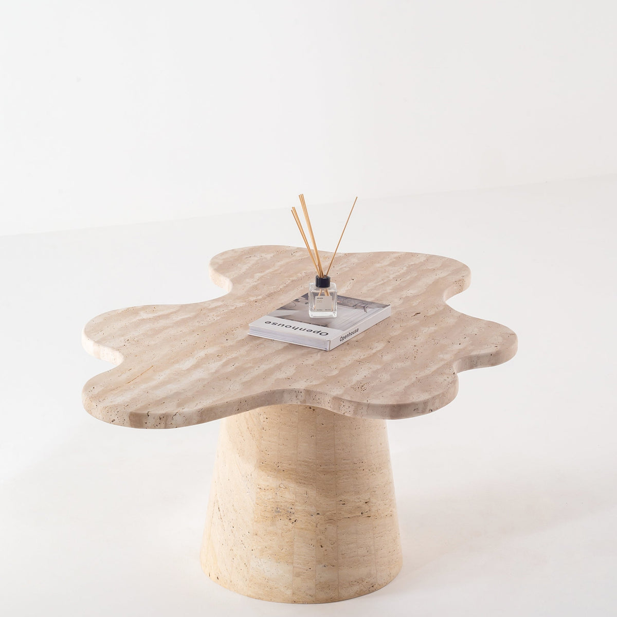 Filina Irregular Travertine Coffee Table – Homekode