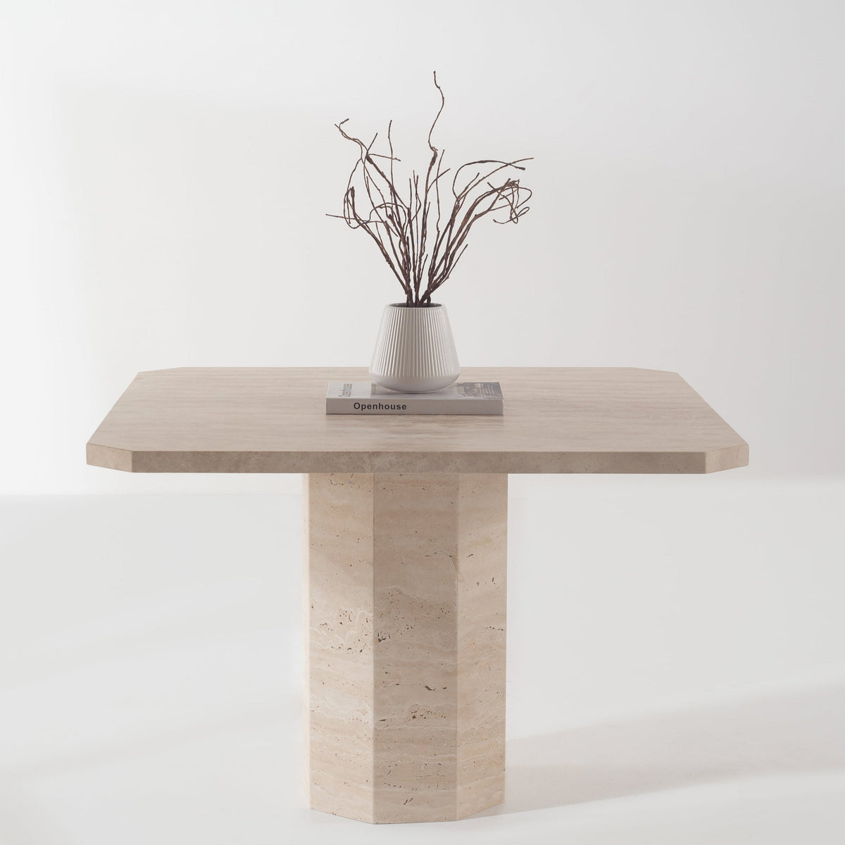 Devlin Travertine Dining Table – Homekode
