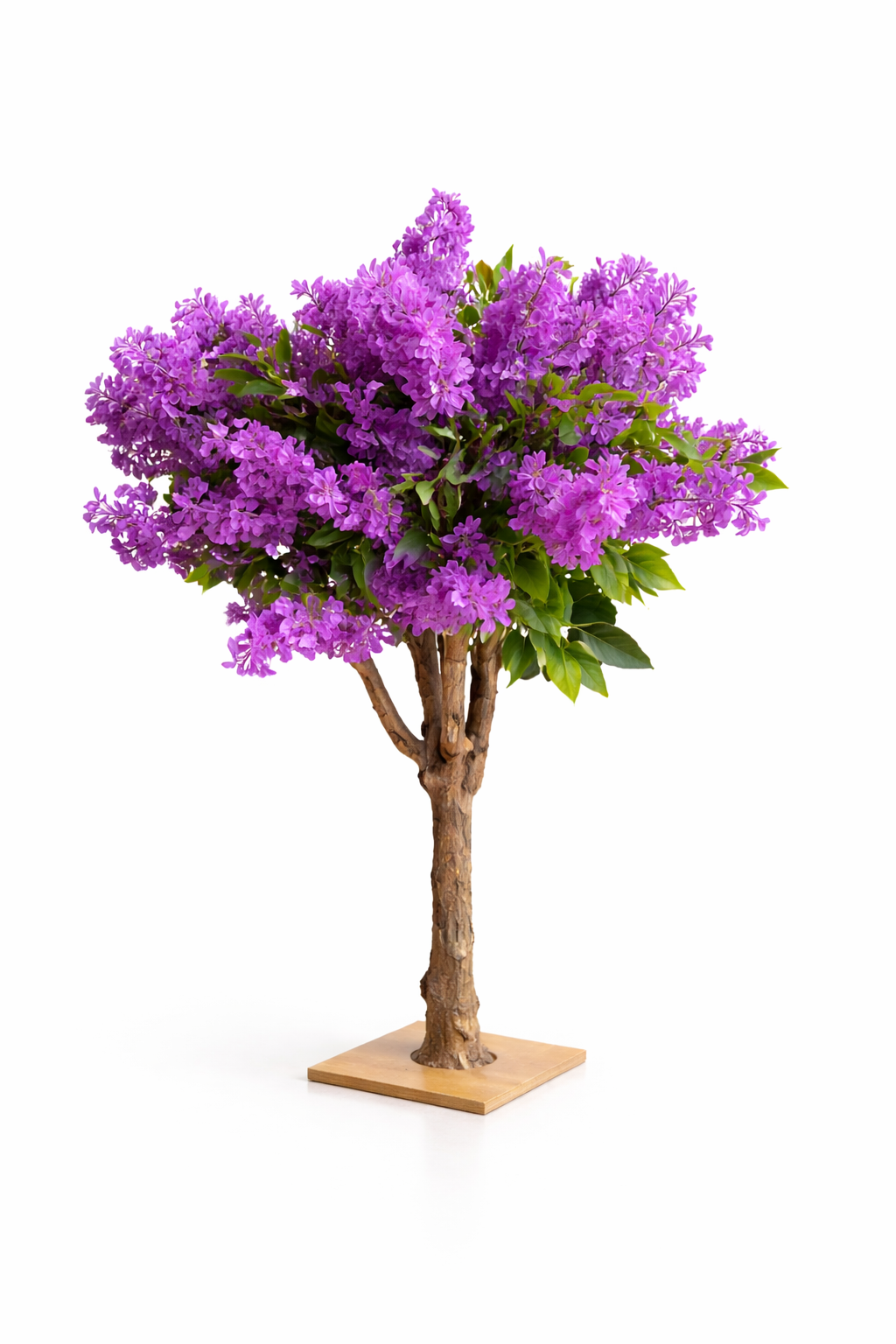 Artificial Purple Blossom Tree with Natural Trunk Decor – Homekode