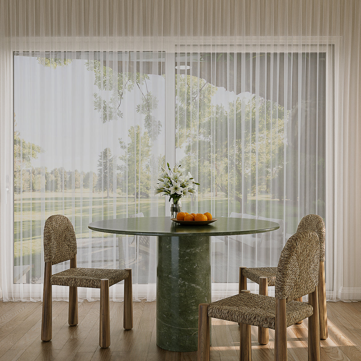 A Refined Green Marble Dining Piece That Transforms Your Space – Homekode