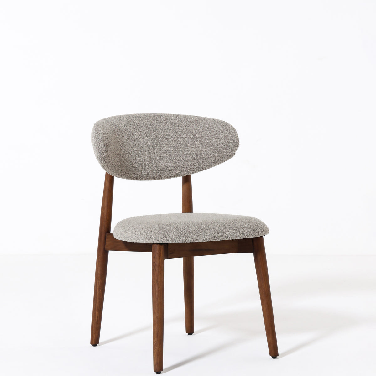 Alto Grey Wooden Dining Chair | Modern Grey Upholstered Dining Seat ...