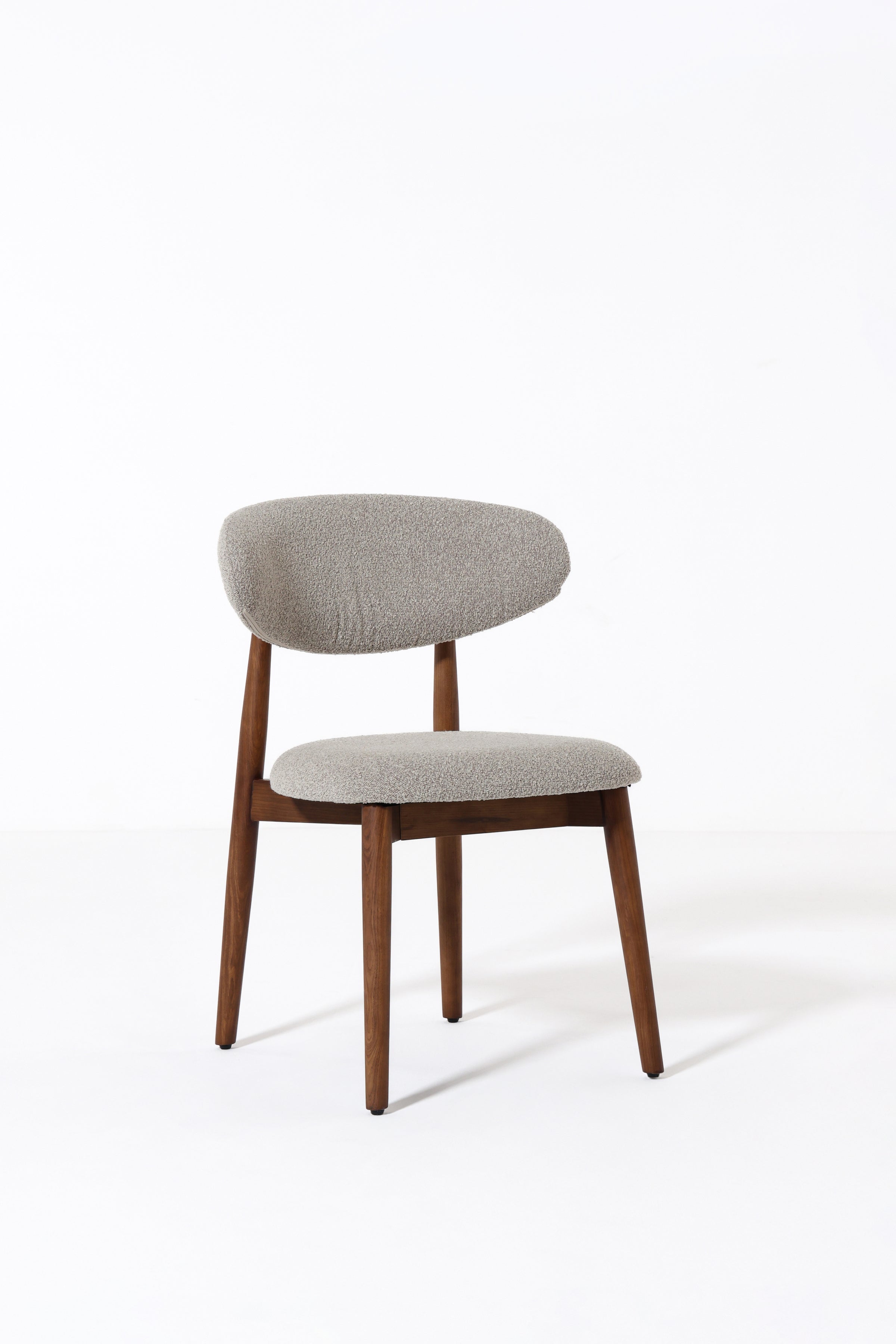 Alto Grey Wooden Dining Chair | Modern Grey Upholstered Dining Seat ...