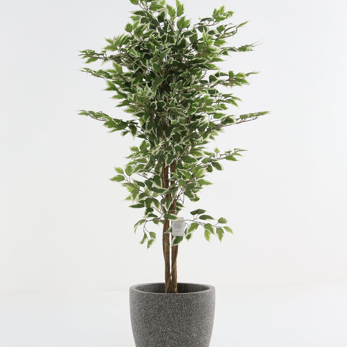 Braided Artificial Ficus Tree — Decorative Green Accent for Stylish ...