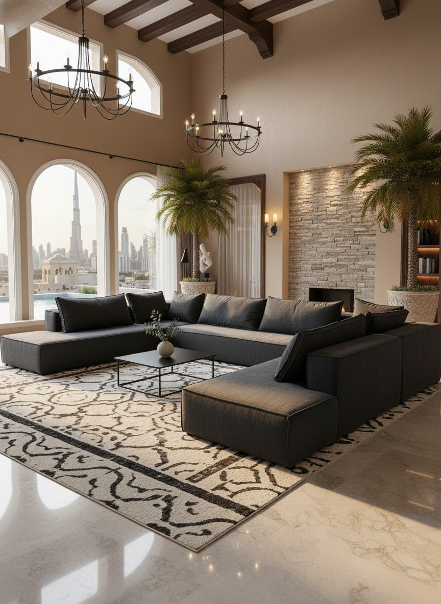 Ilva Modular U-Shaped Sofa - Luxury Comfort with Modern Design – Homekode