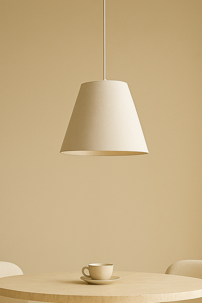 Nuvé Cone Pendant Lamp – Contemporary Curved Cone Ceiling Light – Homekode