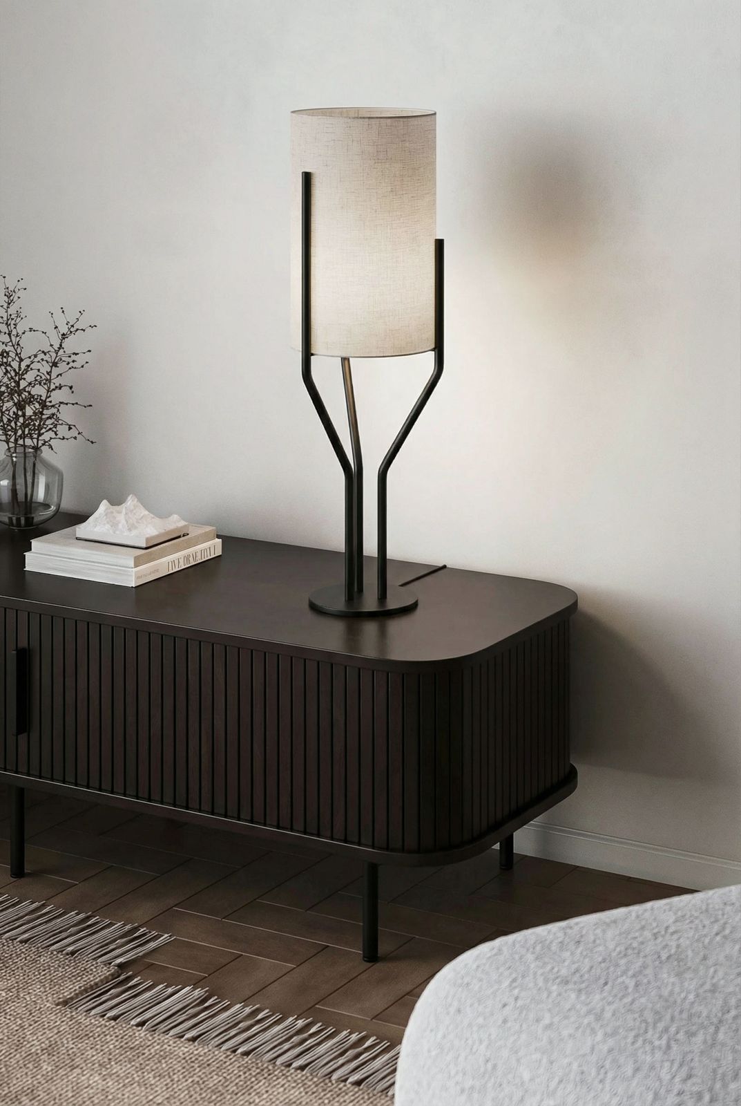 Black Industrial Table Lamp Side for Living Rooms Style Design Decor ...