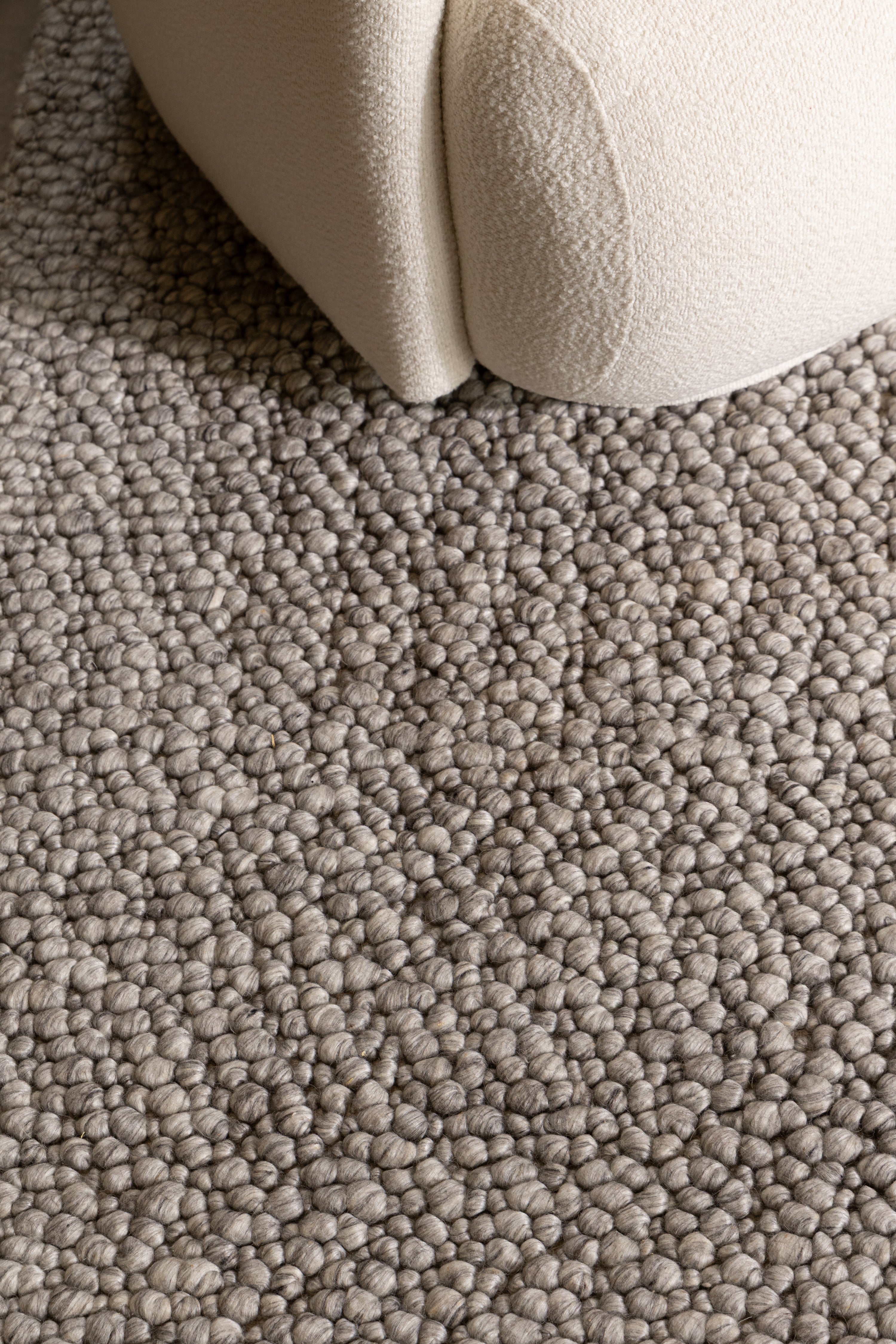 Velin Silver Grey Hallway Rug 80x200CM | Modern Wool Runner – Homekode