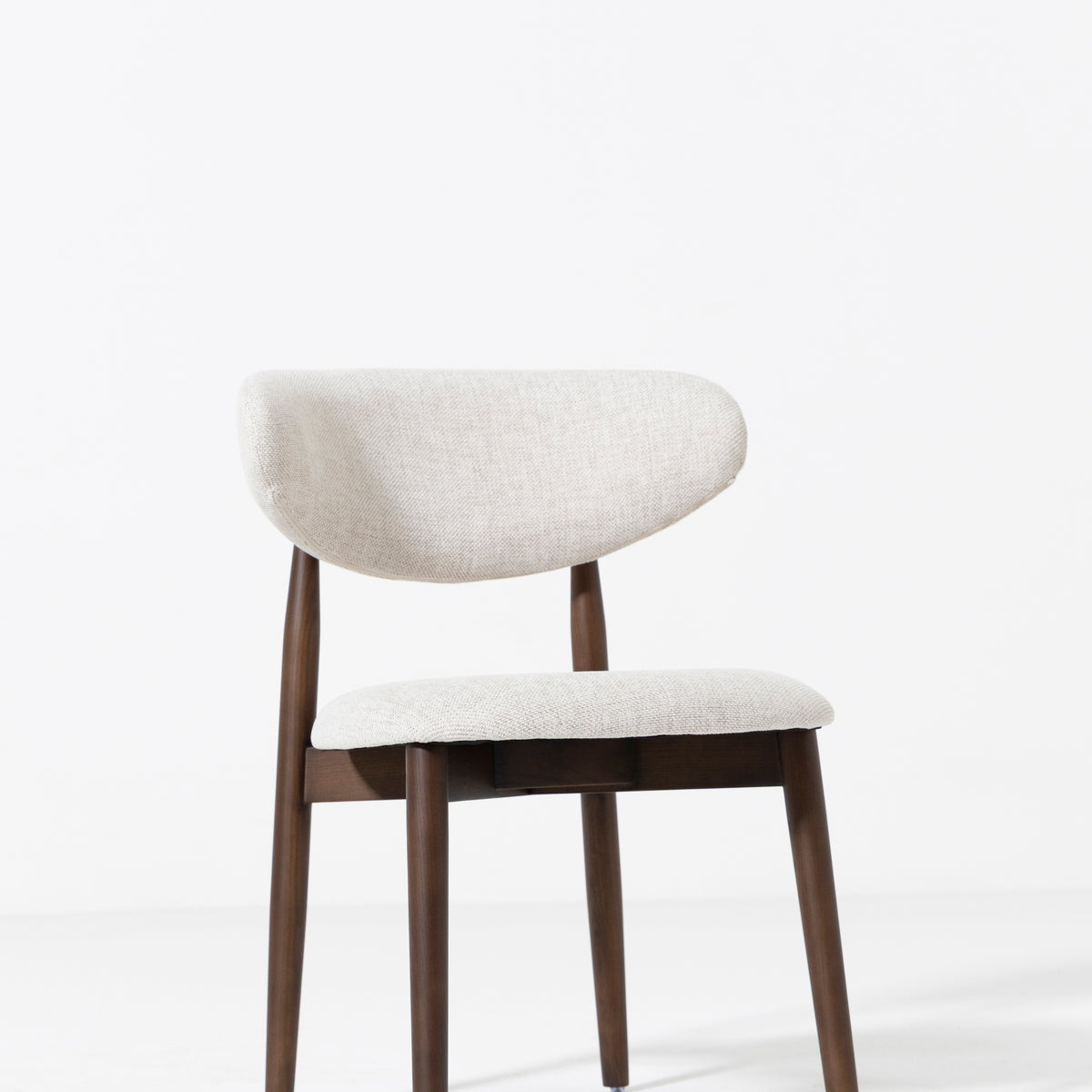 Alto Off White Wooden Dining Chair | Modern Off White Upholstered ...