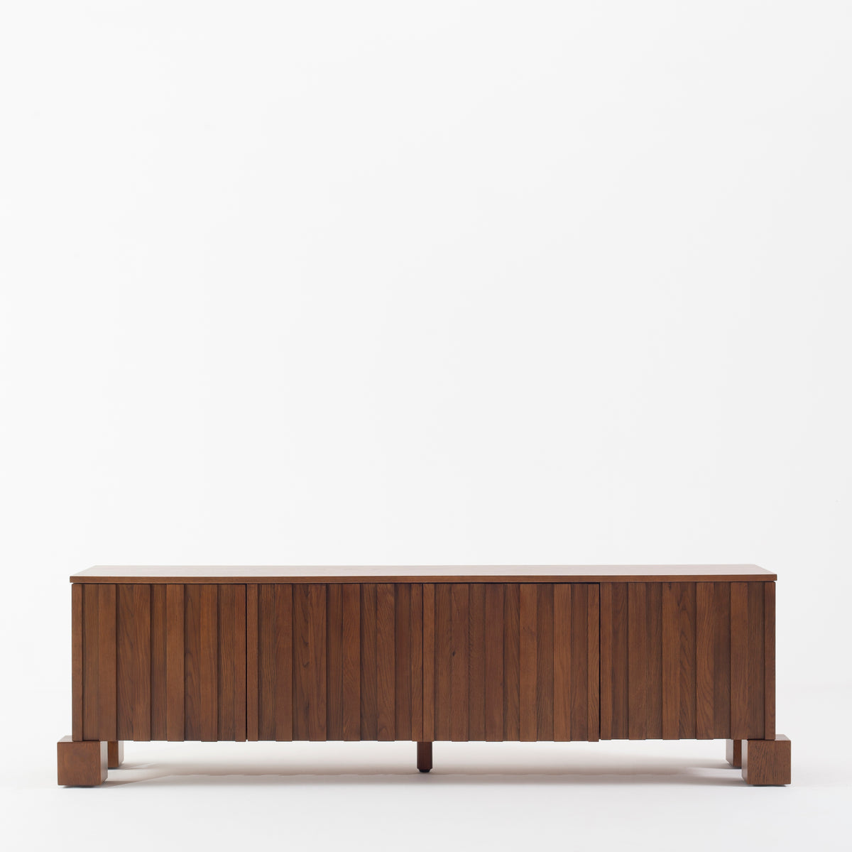 Nolan Dark Wooden TV Unit – Contemporary Media Console – Homekode