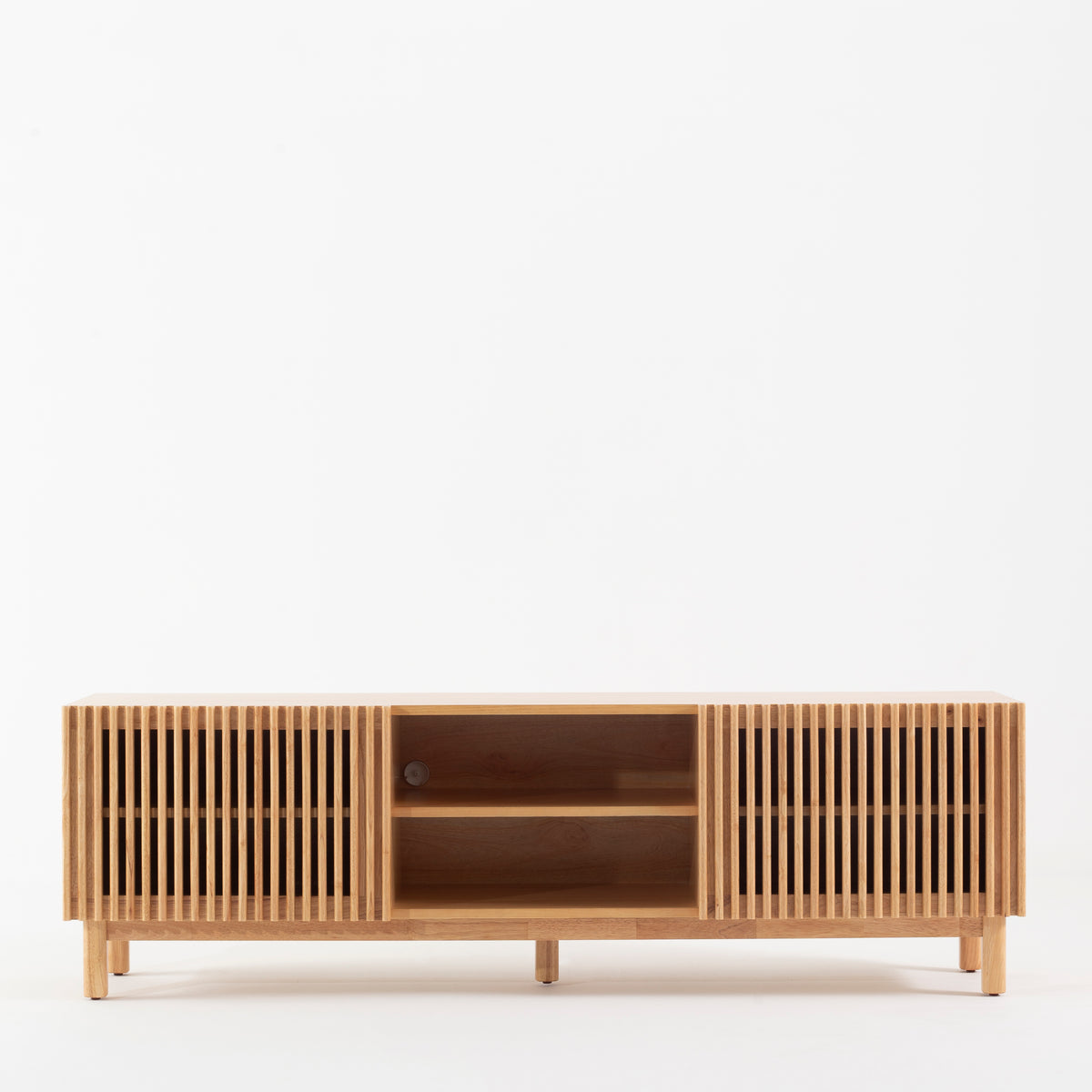Julian Natural Wooden TV Unit – Contemporary Media Console – Homekode