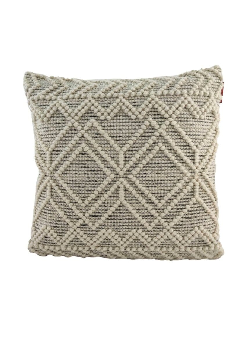 Lozenge Wool & Cotton Cushion — Contemporary Accent Pillow for ...